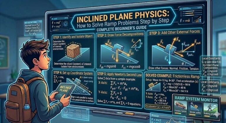 Inclined Plane Physics: How to Solve Ramp Problems Step by Step ...